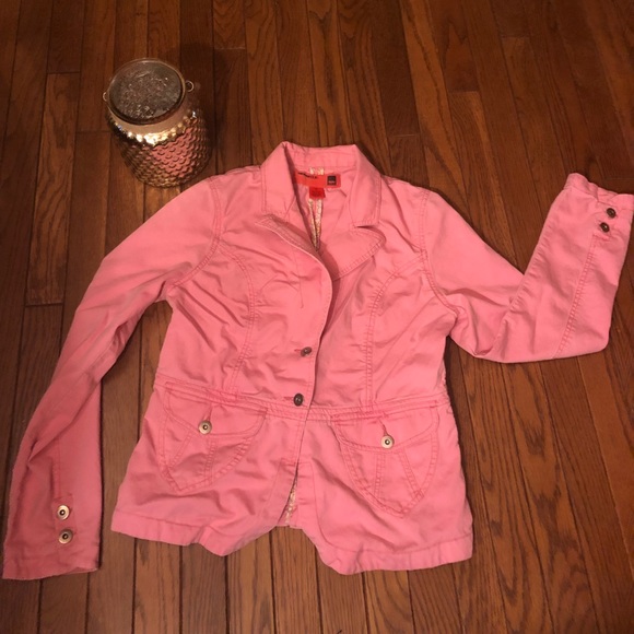 Jackets & Coats | Pink Button Up Denim Jacket | Poshmark